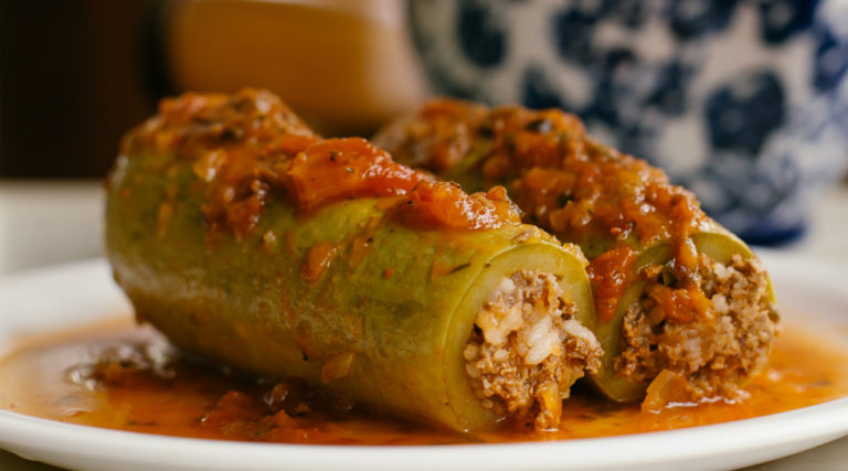 Courgette recheada no forno | Mulher Portuguesa